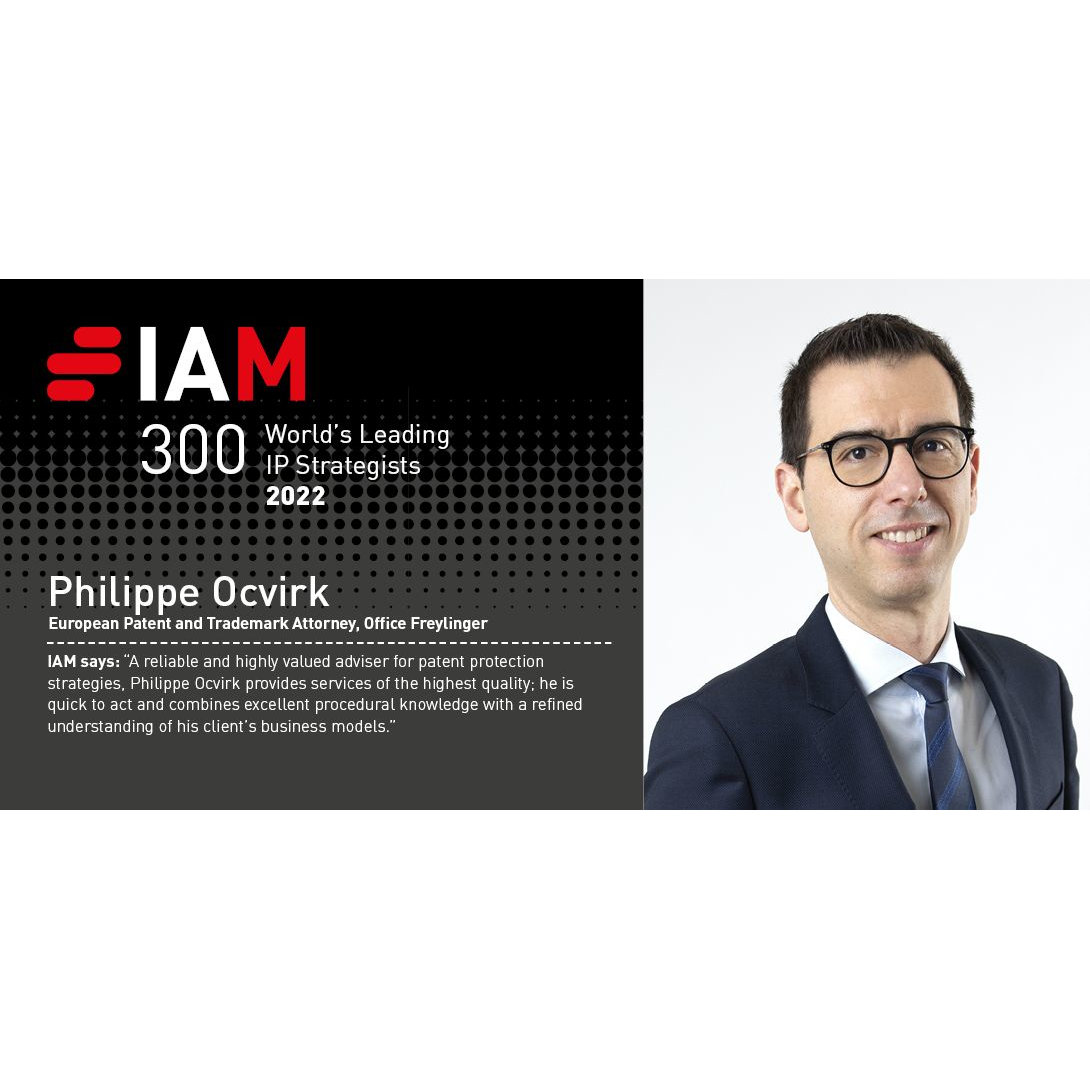 Philippe Ocvirk recognized as World´s Leading IP Strategists by IAM ...